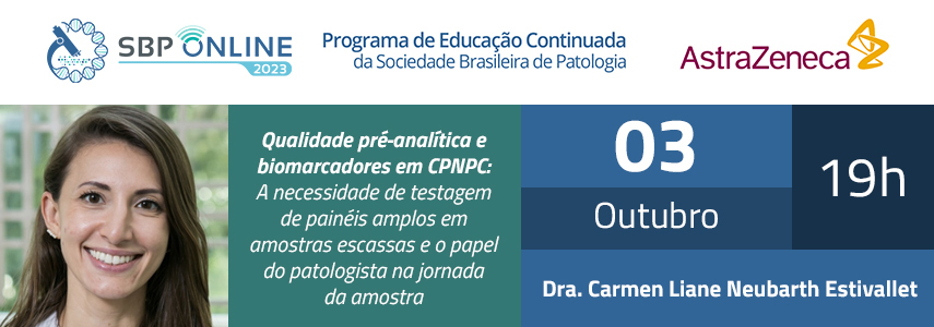 SBP Online 3/10 – 27/09/2023 | Sociedade Brasileira de Patologia